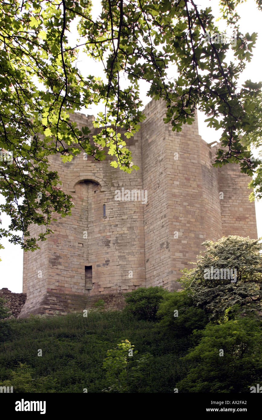 Conisbrough Castle nr Doncaster South Yorkshire the 90 ft octagonal ...