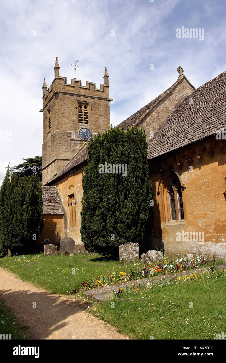 UK Worcestershire Stanway St Peters Parish church Stock Photo - Alamy