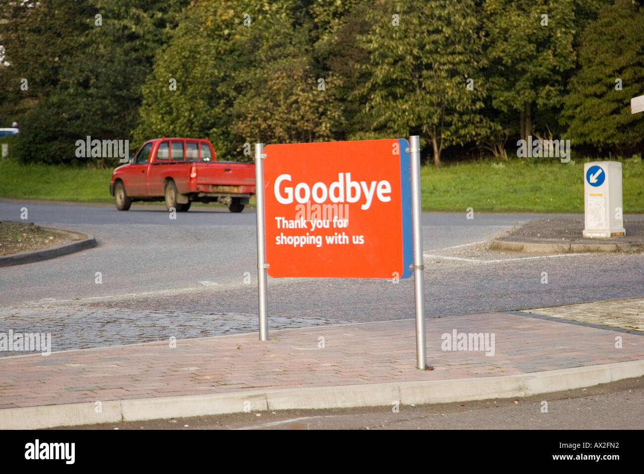 Goodbye sign signpost thanking hi-res stock photography and images - Alamy