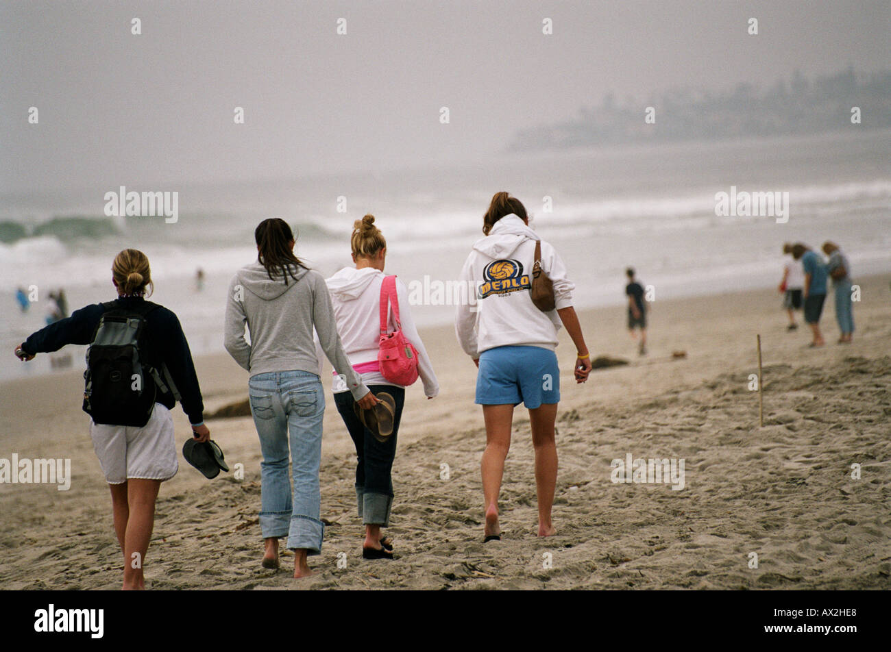 Group of women at the beach Stock Photo - Alamy