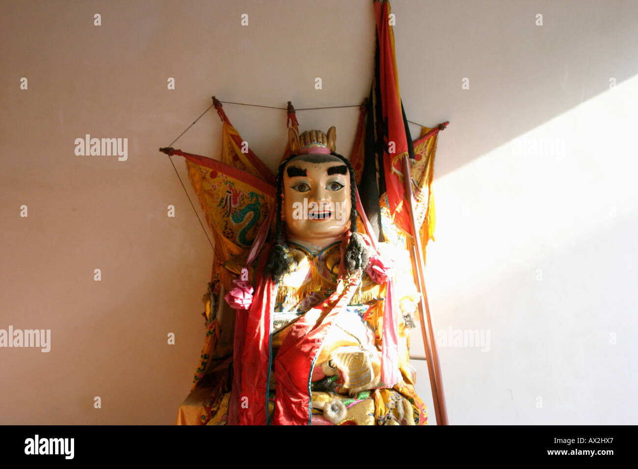 The statue of Third Prince Ne-Zha God Stock Photo - Alamy