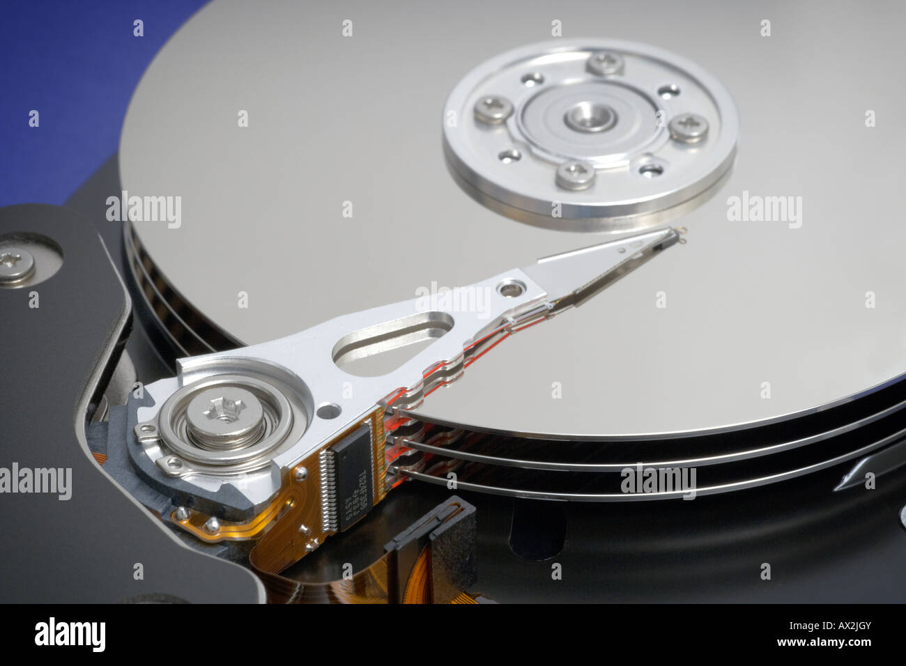 Close up of Computer Hard Drive Stock Photo - Alamy