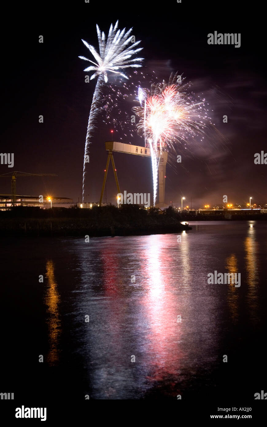 Fireworks, Belfast, Northern Ireland Stock Photo - Alamy