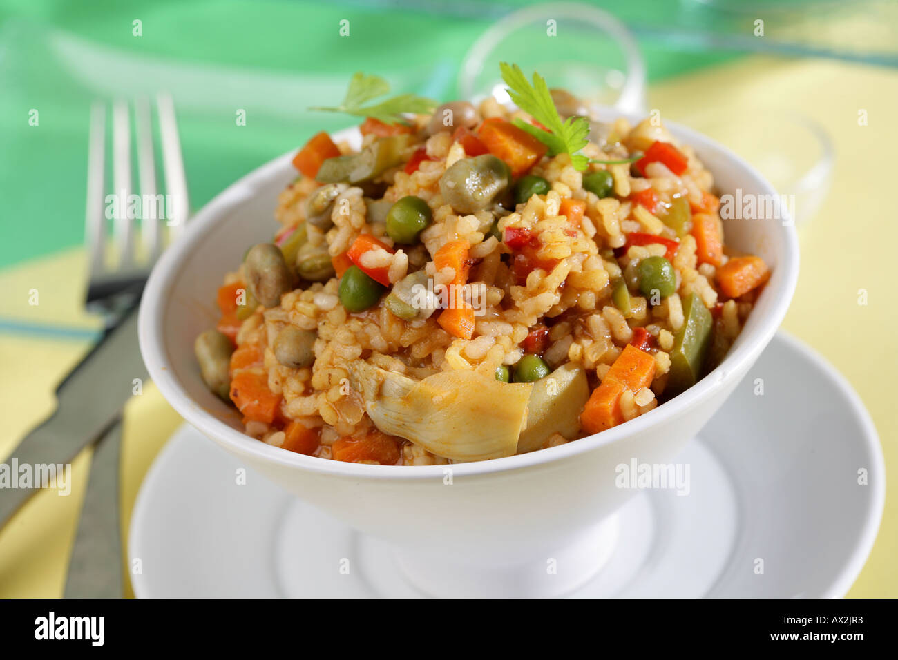 Rice with vegetables Stock Photo - Alamy