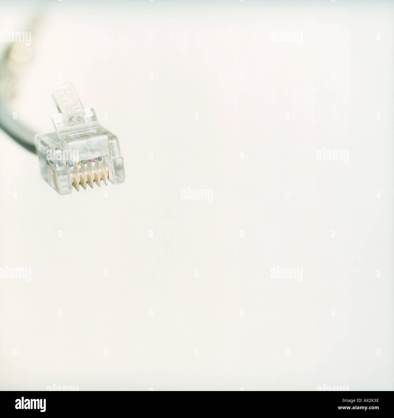 A computer network connection cable Stock Photo - Alamy