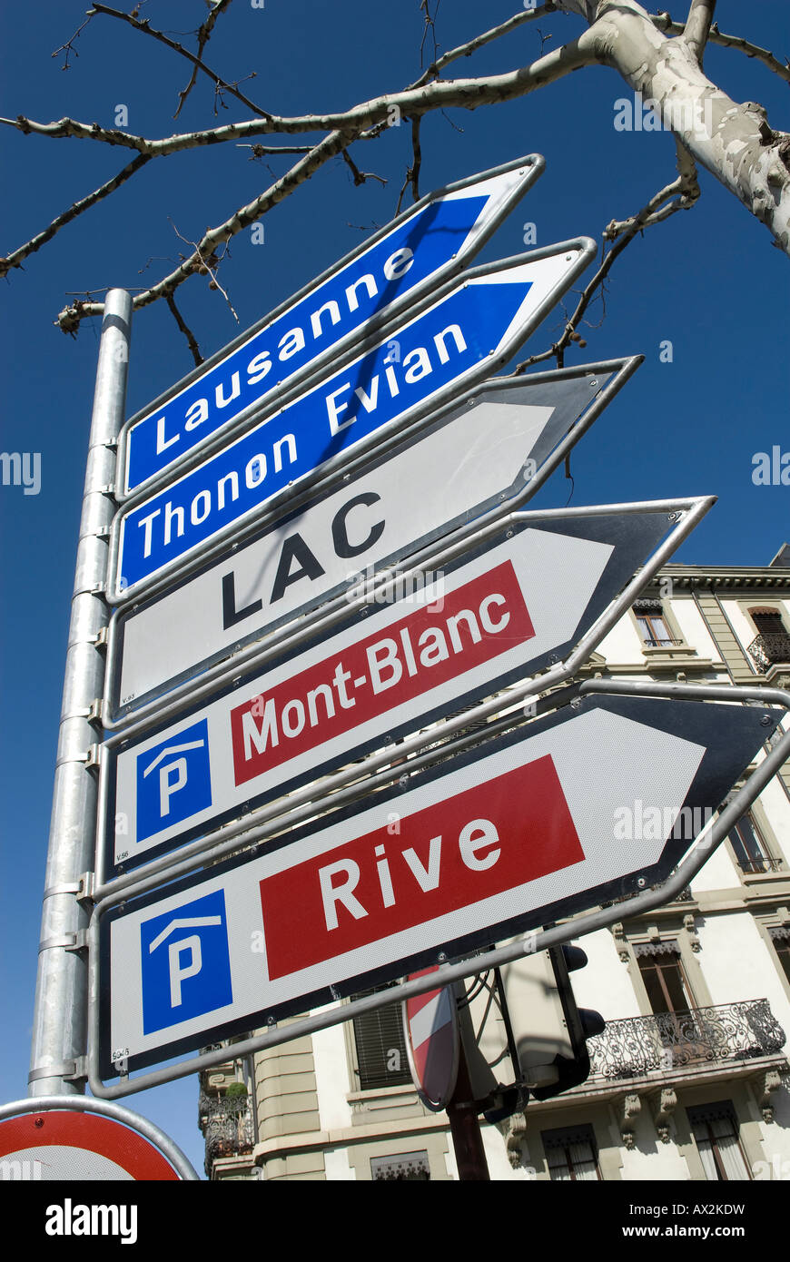 Geneva traffic sign hi-res stock photography and images - Alamy