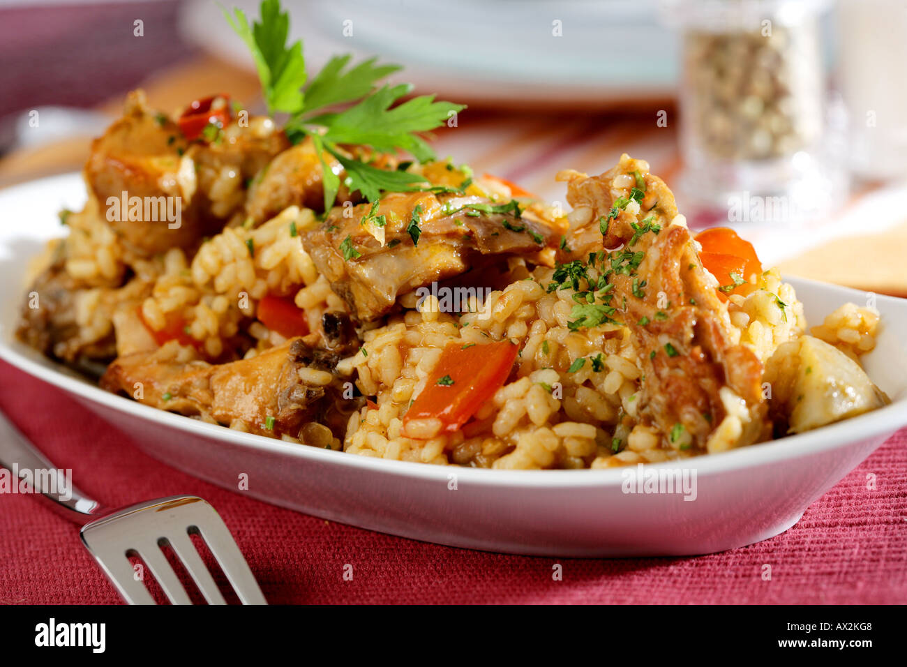 Hot and spicy rice Stock Photo - Alamy