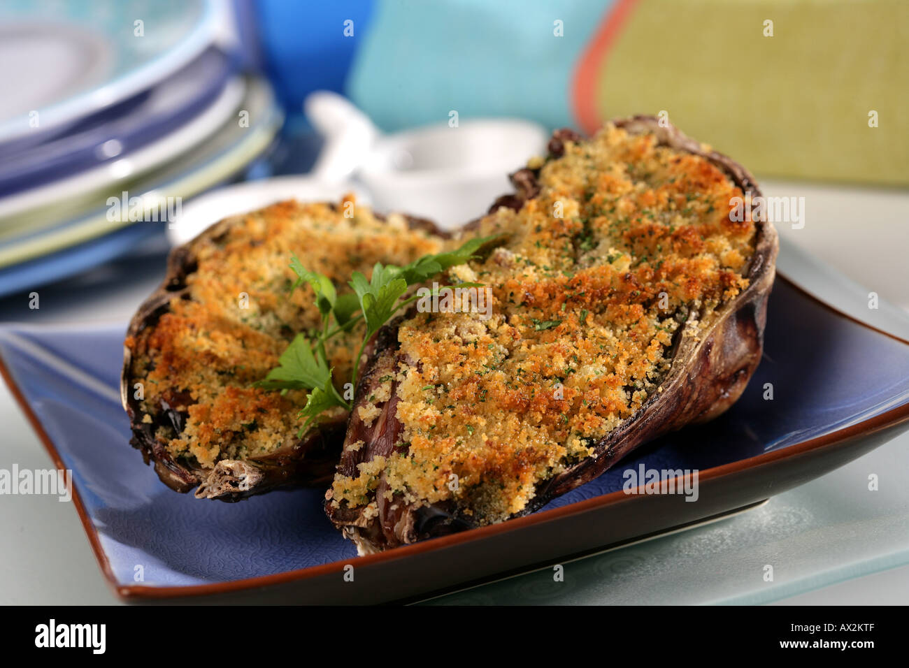 Baked lamb s head Stock Photo - Alamy