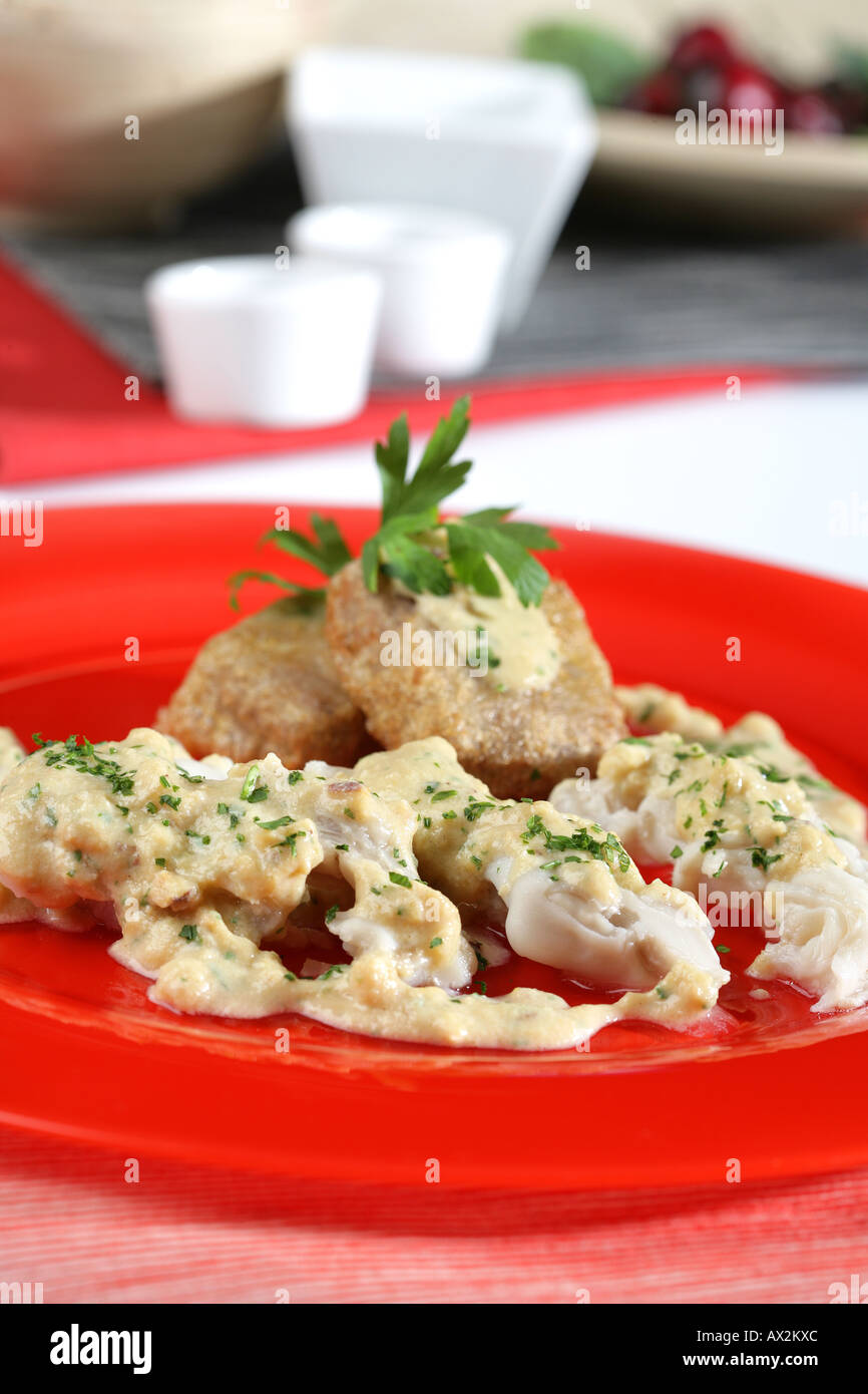 Lamb trotters king Regomir style Stock Photo - Alamy