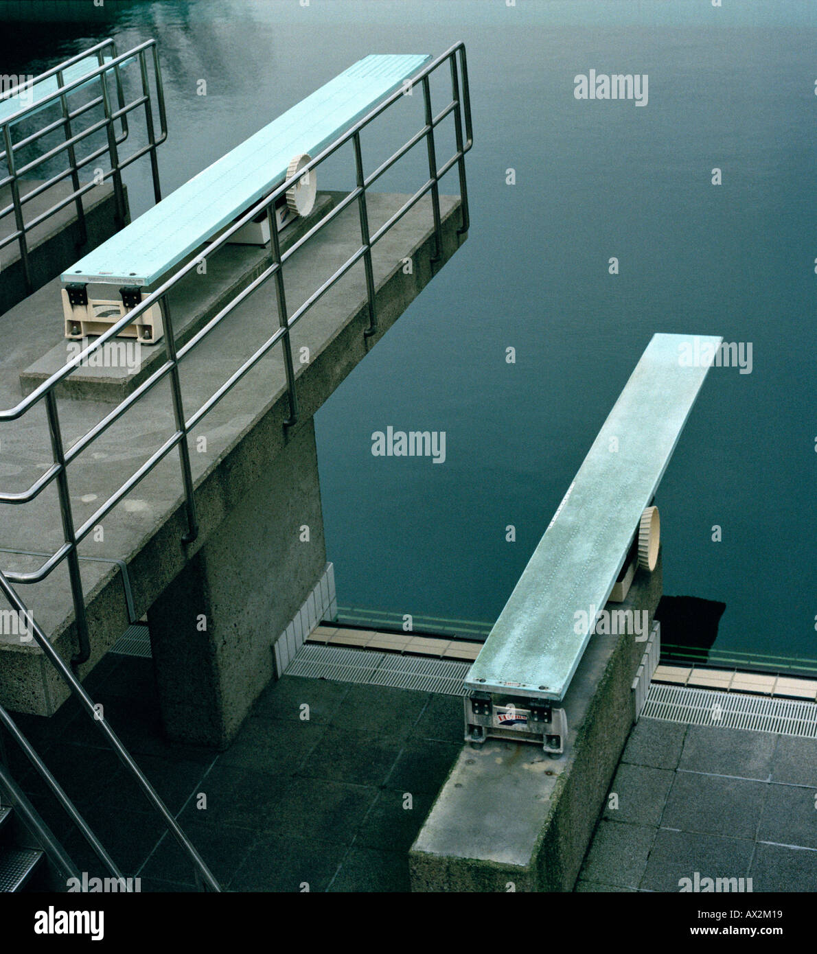 Three diving boards Stock Photo - Alamy