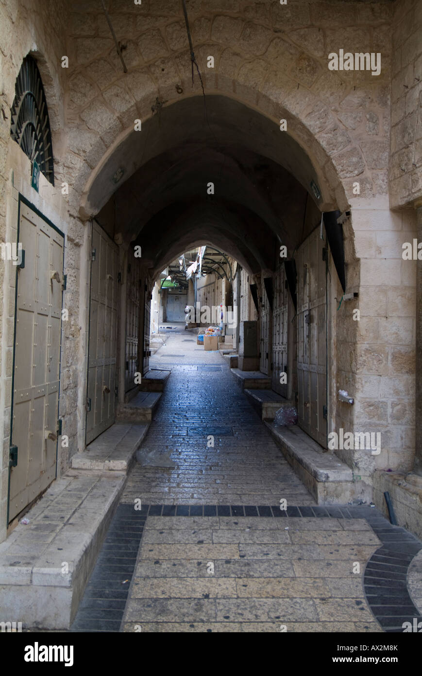 Market street in nazareth Israel Stock Photo - Alamy