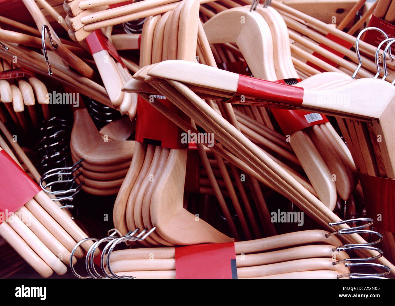 Large pile of hangers Stock Photo - Alamy