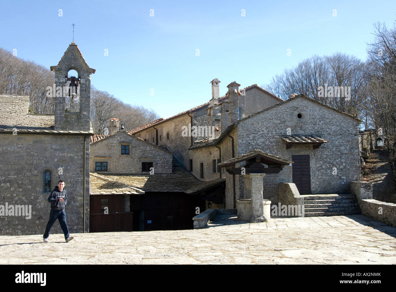 The hermitage and religious sanctuary of La Verna, where St Francis ...