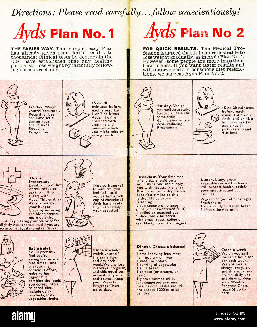 1970s leaflet for Ayds vanilla flavoured cubes for the Ayds Reducing ...