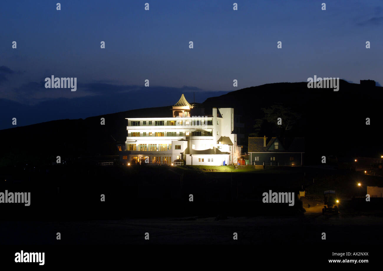 THE BURGH ISLAND HOTEL IN BIGBURY ON SEA,DEVON,ENGLAND,FAMED FOR ITS ...