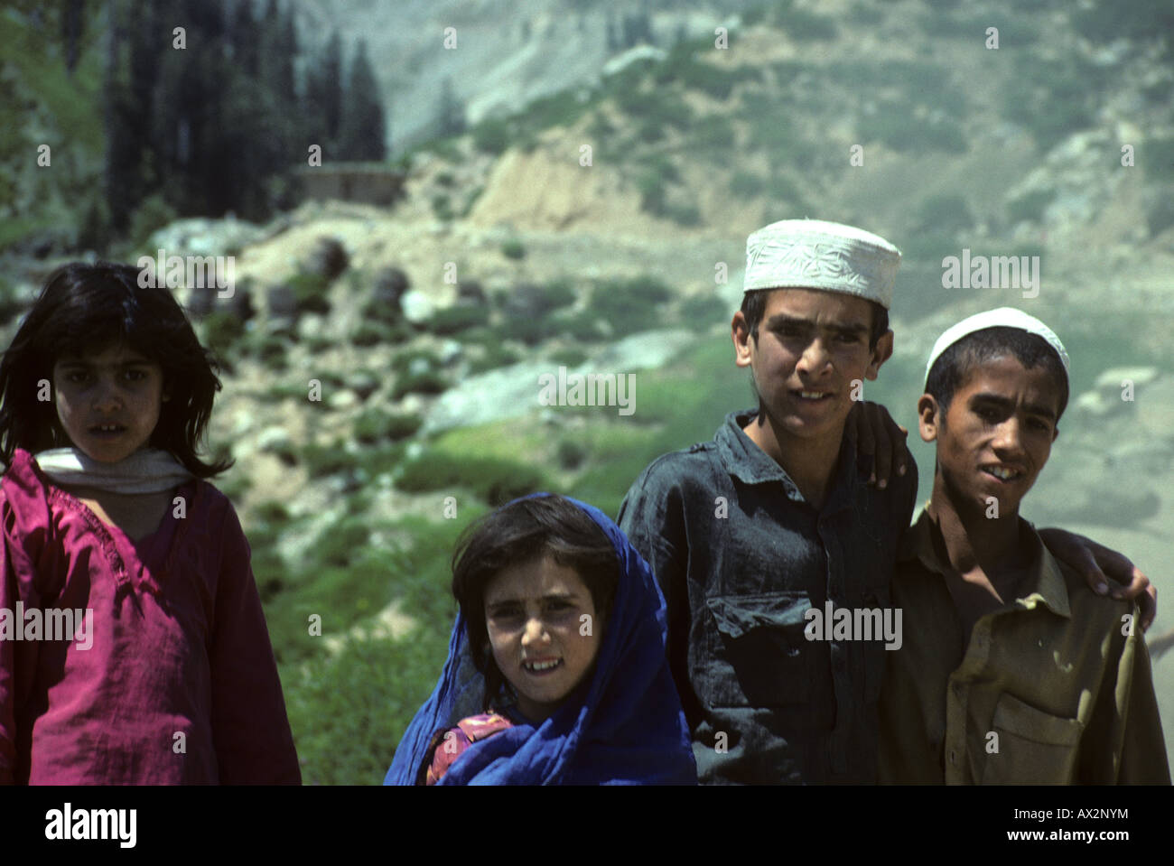 Pakistani children, Khyber Pass area, Pakistan Stock Photo - Alamy