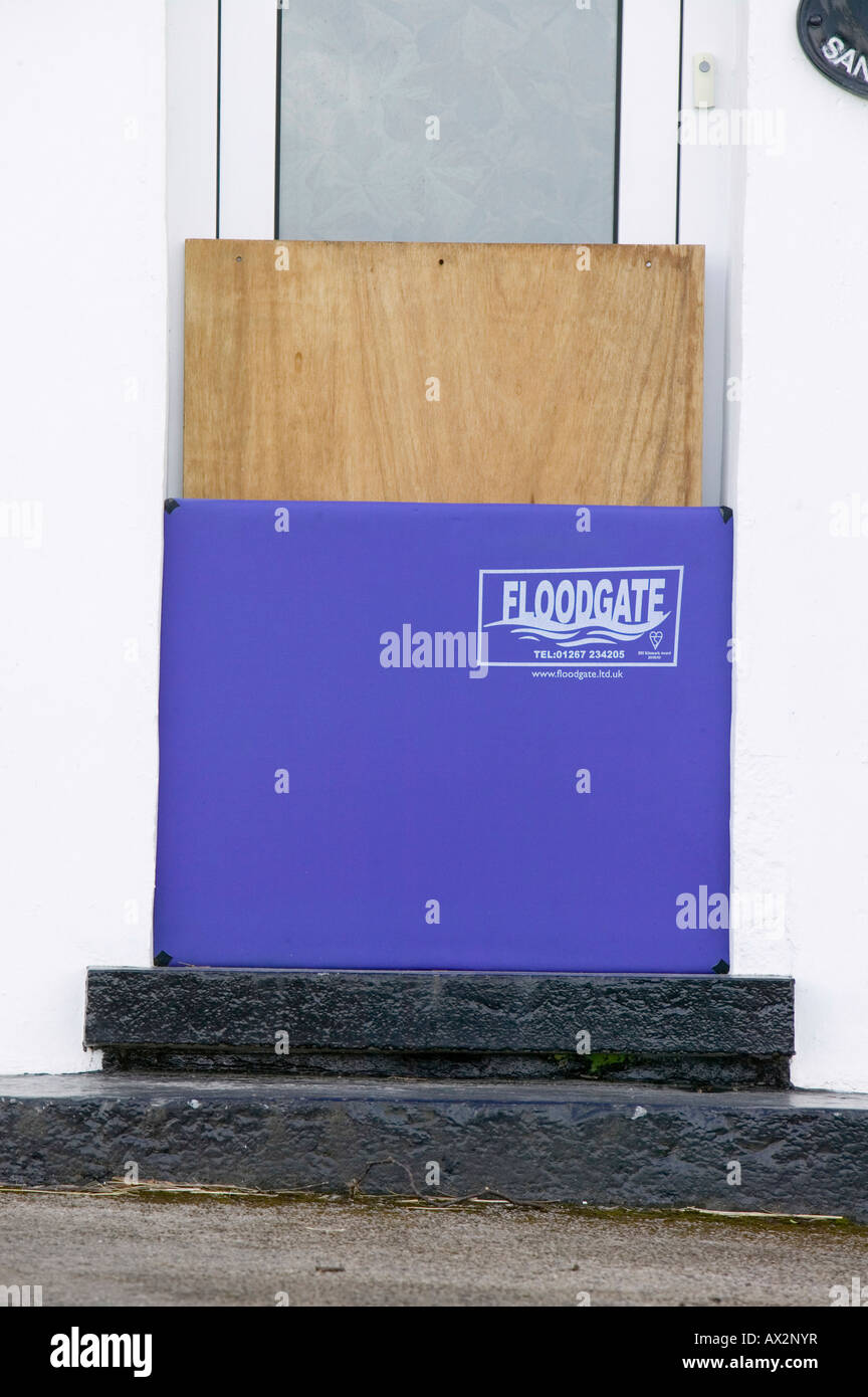 Flooding at Sandside near Arnside UK caused by high spring tides and ...