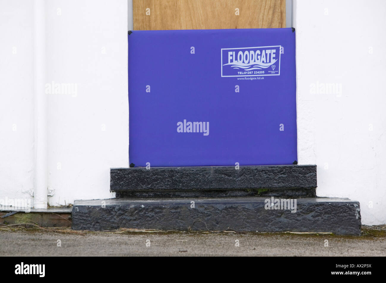 Flooding at Sandside near Arnside UK caused by high spring tides and ...