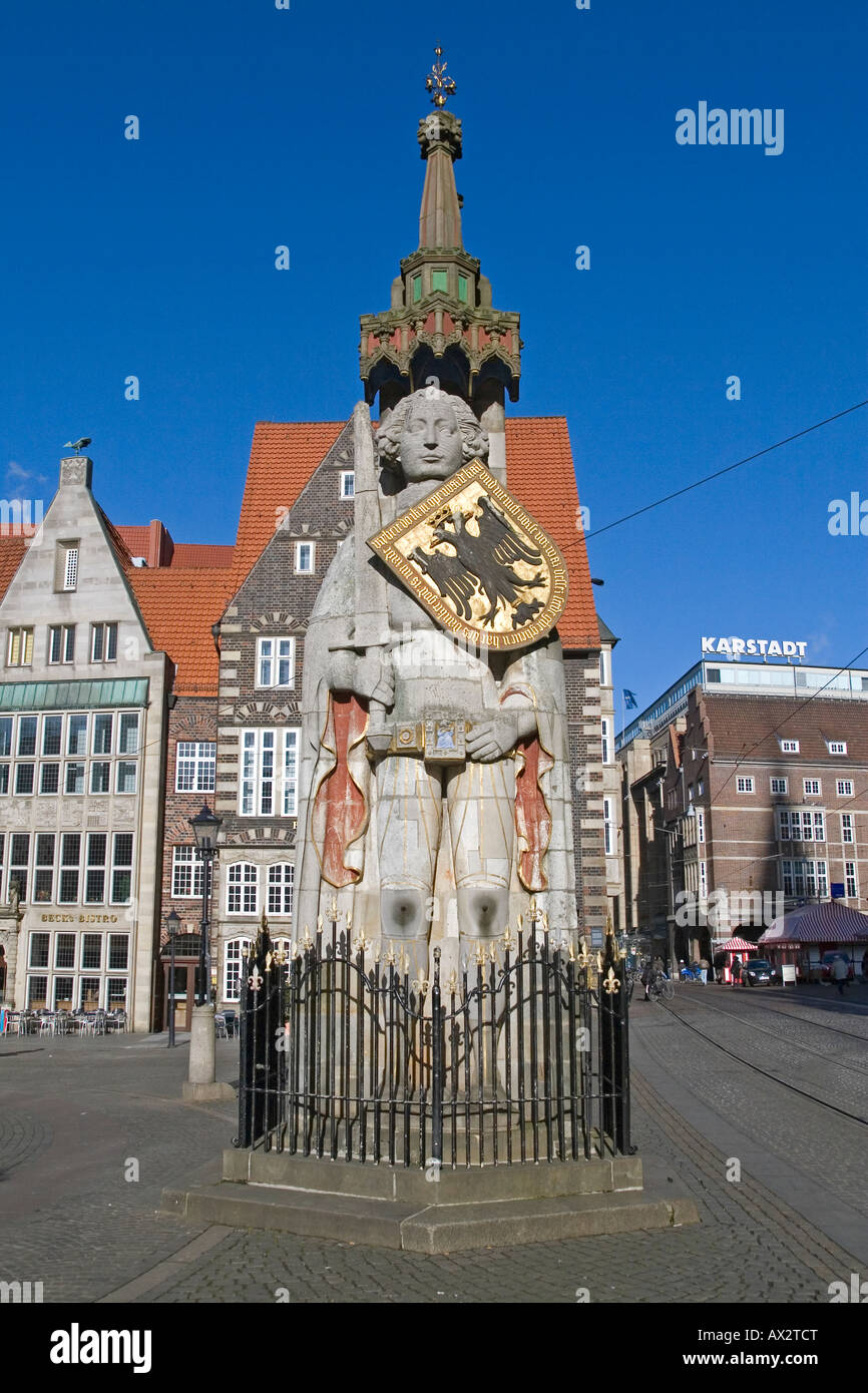 The Roland statue Bremen Germany Stock Photo - Alamy