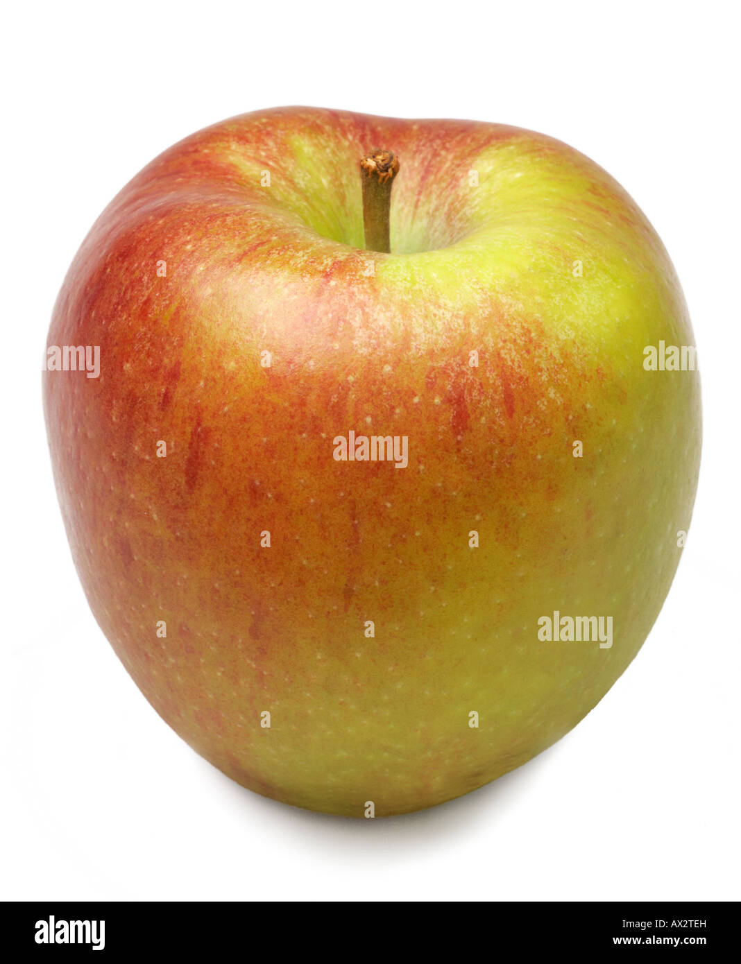 Cox Apple on White Background Stock Photo - Alamy