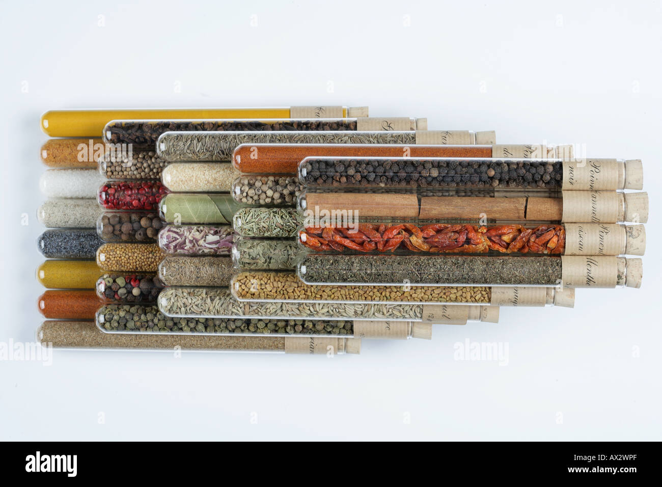 Test tubes and spices hi-res stock photography and images - Alamy