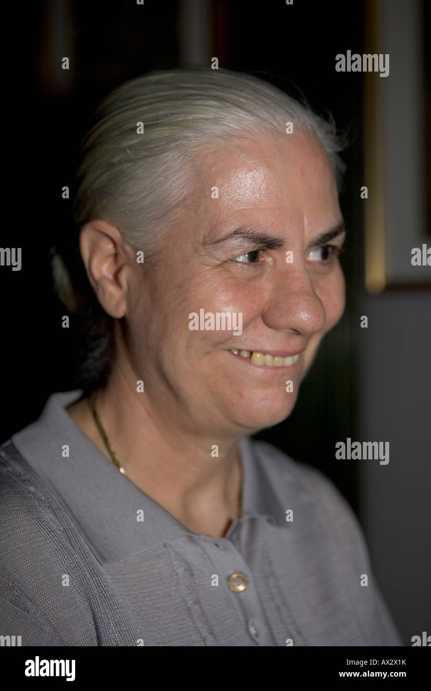 smiling older Italian woman Stock Photo - Alamy