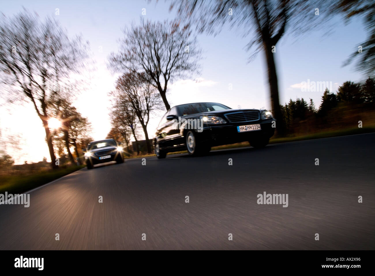 on road highway driving driver luxury spare time motion dynamics ...