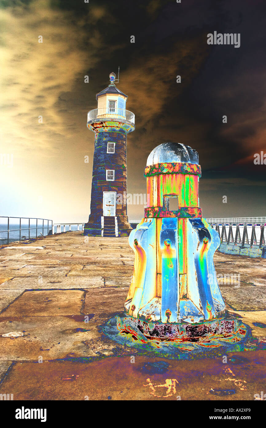 Digital Art Whitby Stock Photo - Alamy