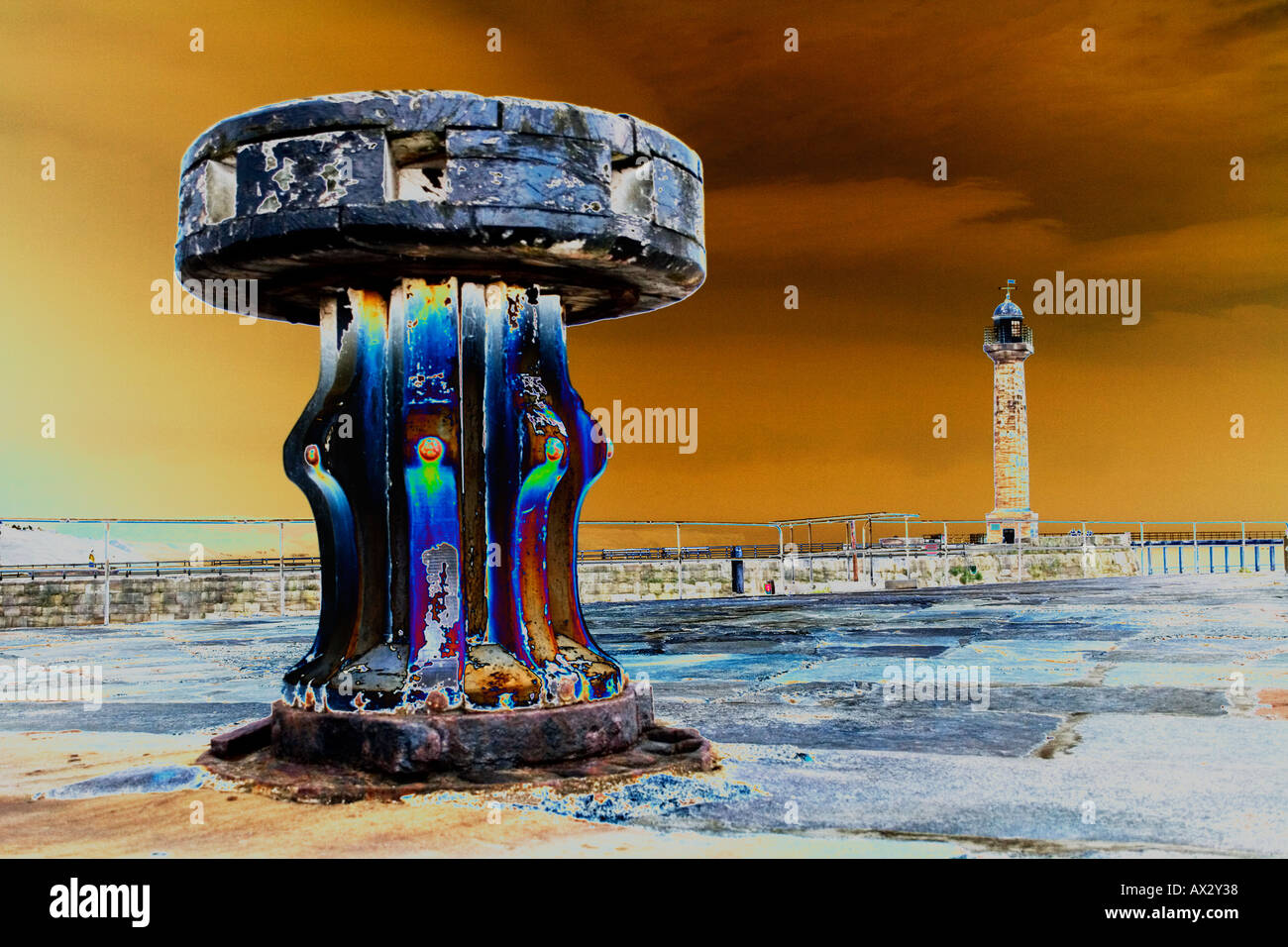 Digital Art Whitby Stock Photo - Alamy