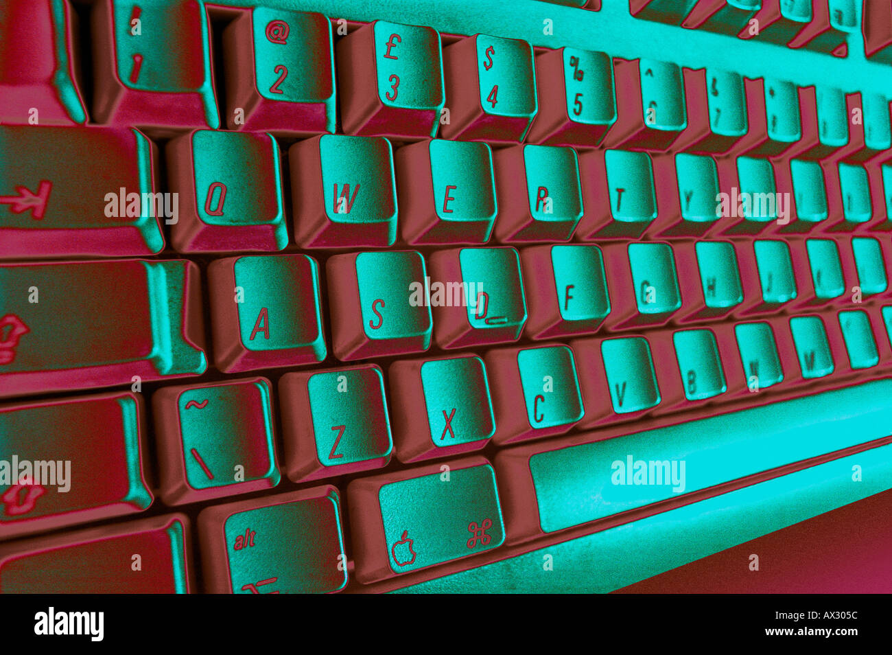 Computer qwerty keyboard Stock Photo - Alamy