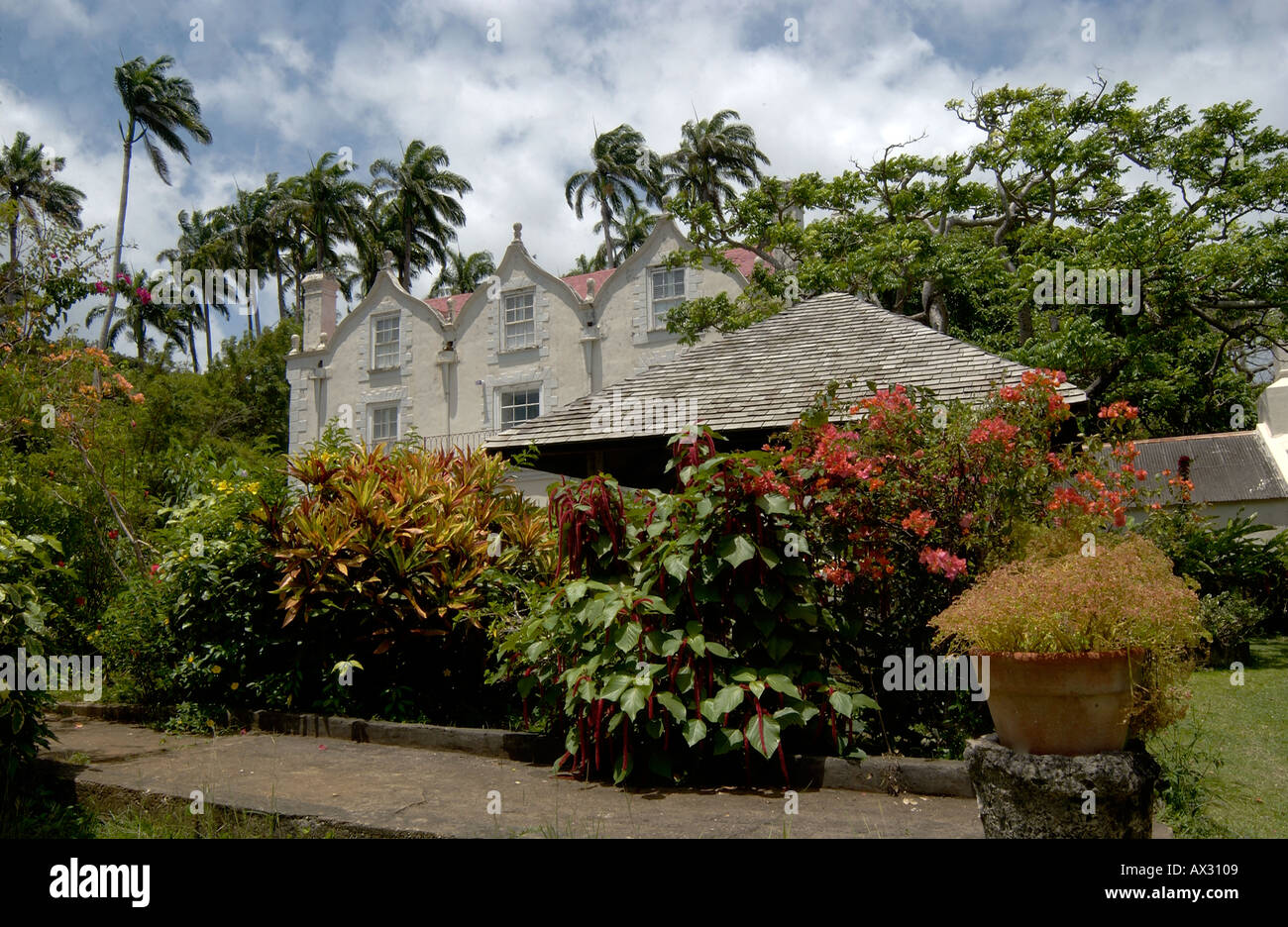 St Nicholas Abbey St Peter Barbados West Indies Stock Photo - Alamy