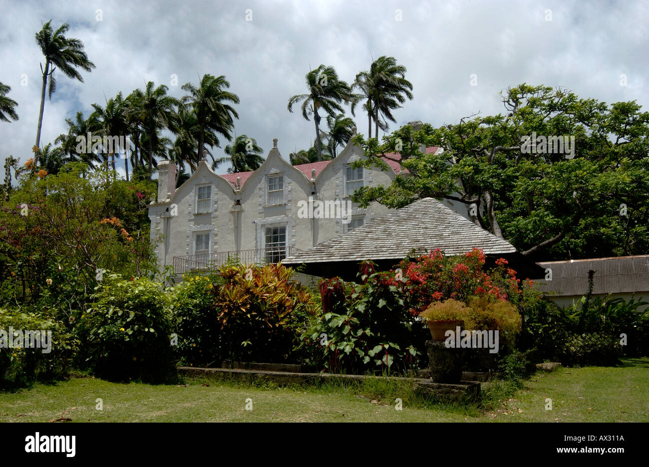 St Nicholas Abbey St Peter Barbados West Indies Stock Photo - Alamy