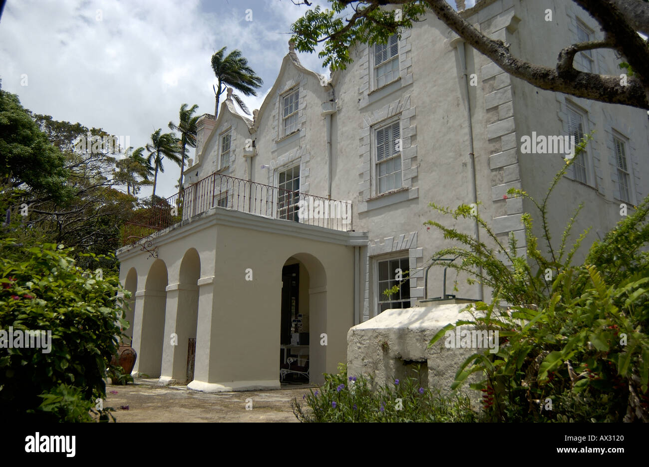 St Nicholas Abbey St Peter Barbados West Indies Stock Photo - Alamy