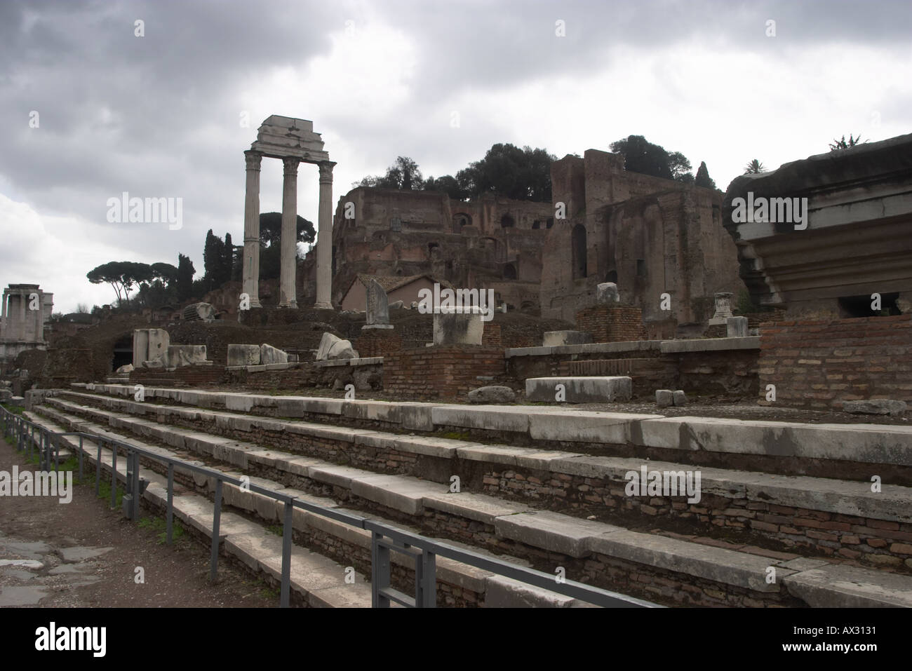View from Via Sacra of Foro Romano The Roman Forum Rome Stock Photo - Alamy