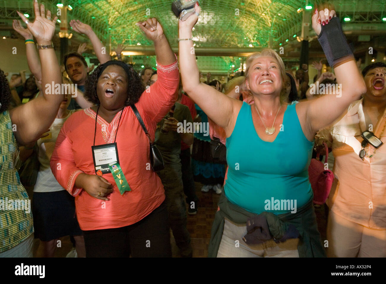 Dancing at Party During Union Convention Stock Photo - Alamy