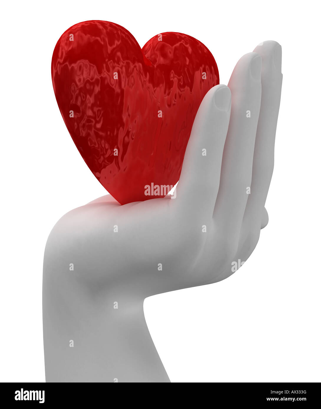 Heart in the hand Stock Photo - Alamy