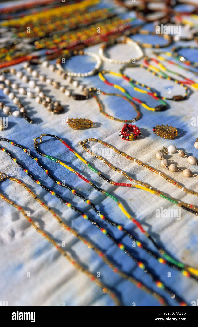 caribbean grenada island market stall with bangles Stock Photo - Alamy