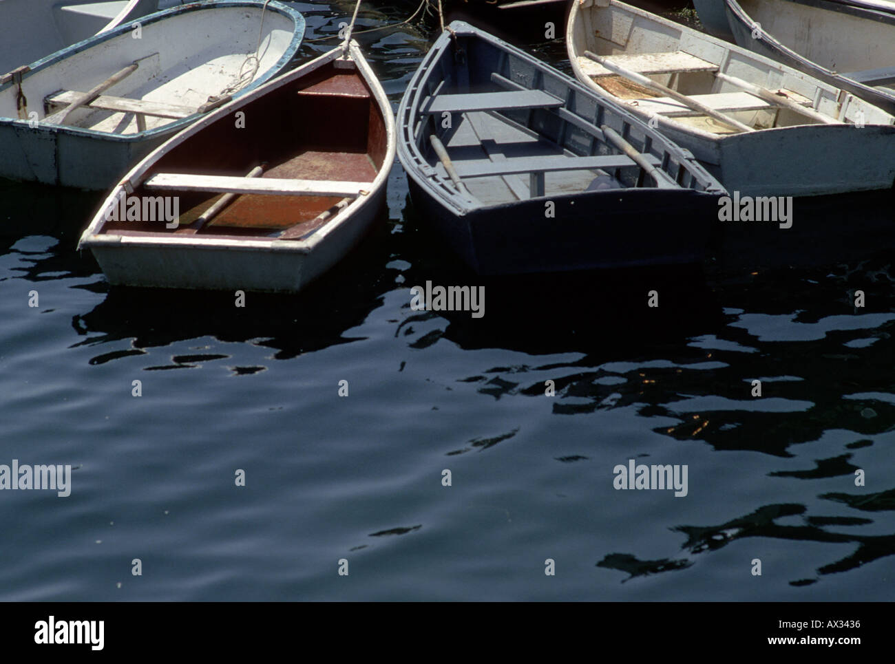 Mid Coast Maine small row boats Stock Photo - Alamy