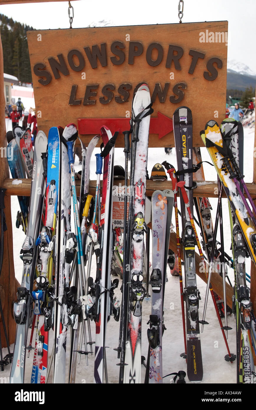 CANADA Alberta Banff Banff National Park Ski Mount Norquay Stock Photo ...