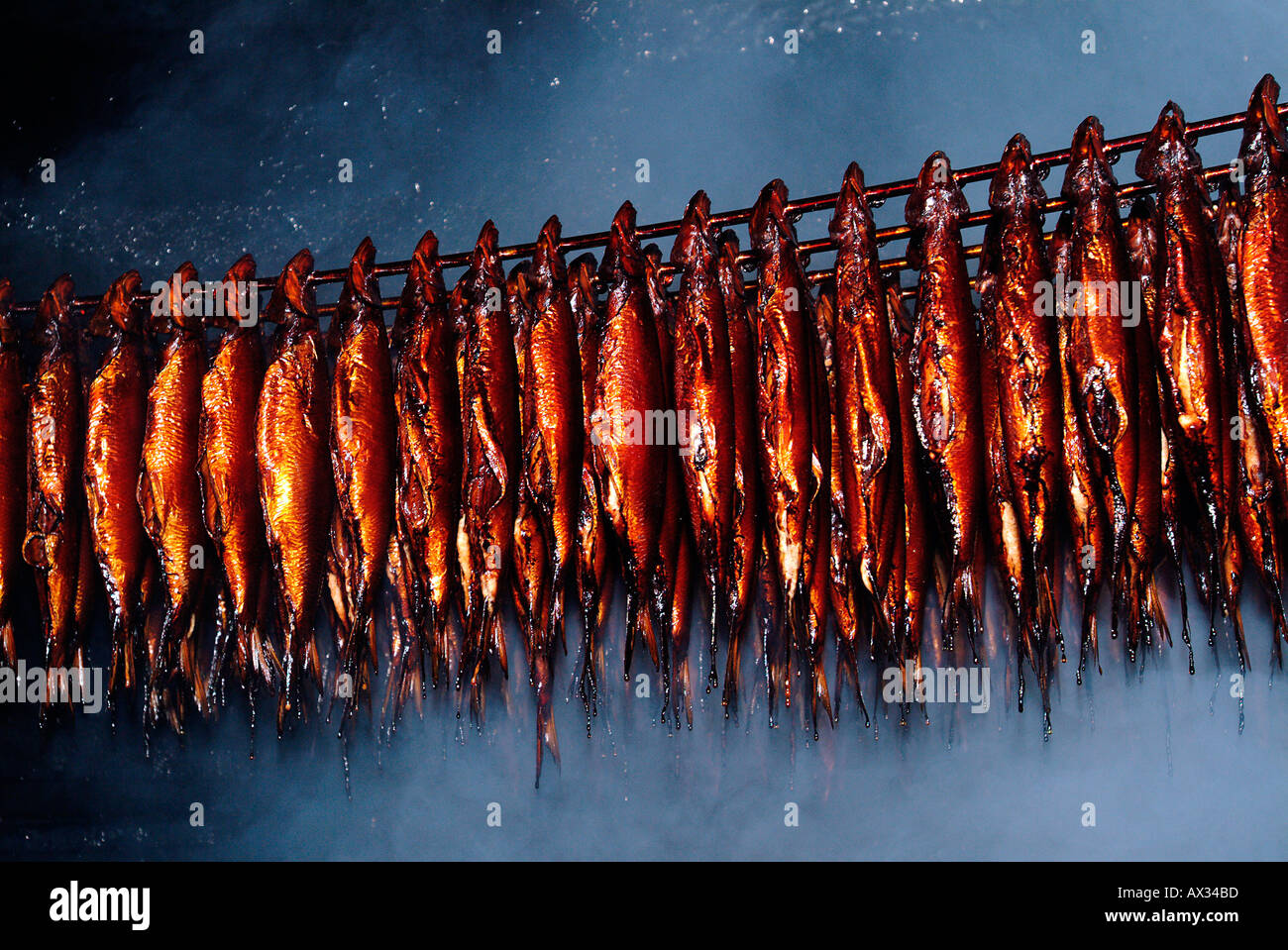 Smoking Herring Smokehouse Bornholm Denmark Stock Photo - Alamy