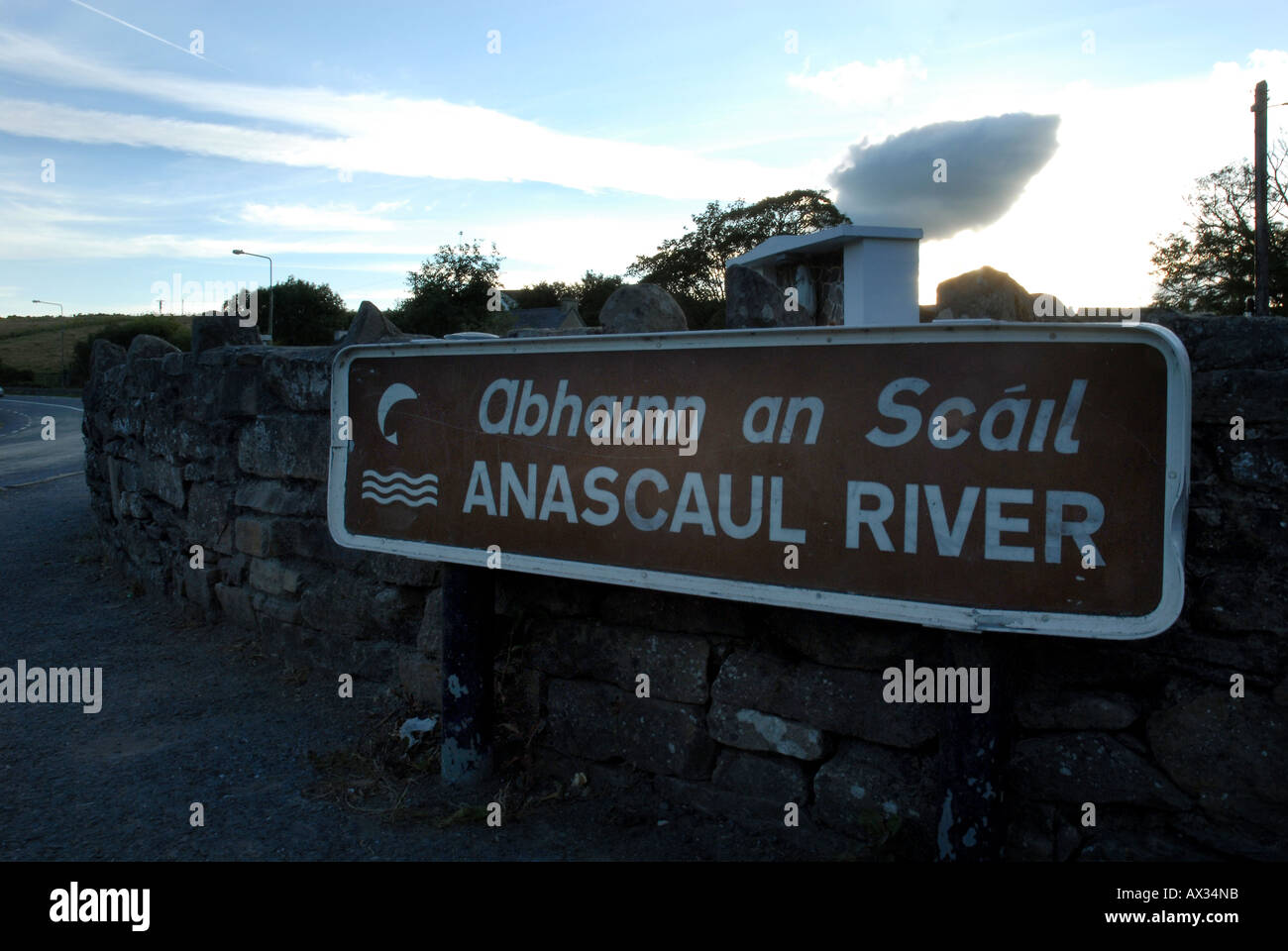 The quaint farming village of Annascaul on the Dingle Peninsula in ...
