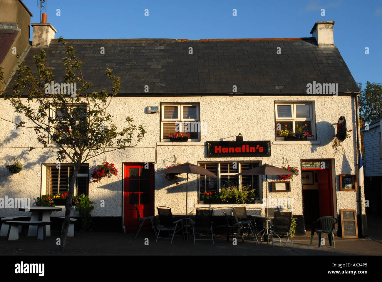 The quaint farming village of Annascaul on the Dingle Peninsula in ...