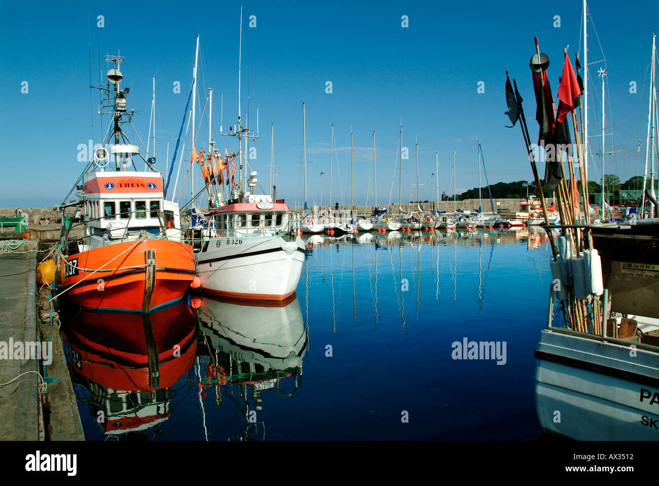Svaneke Harbor Bornholm Denmark Baltic Sea Europe Stock Photo - Alamy