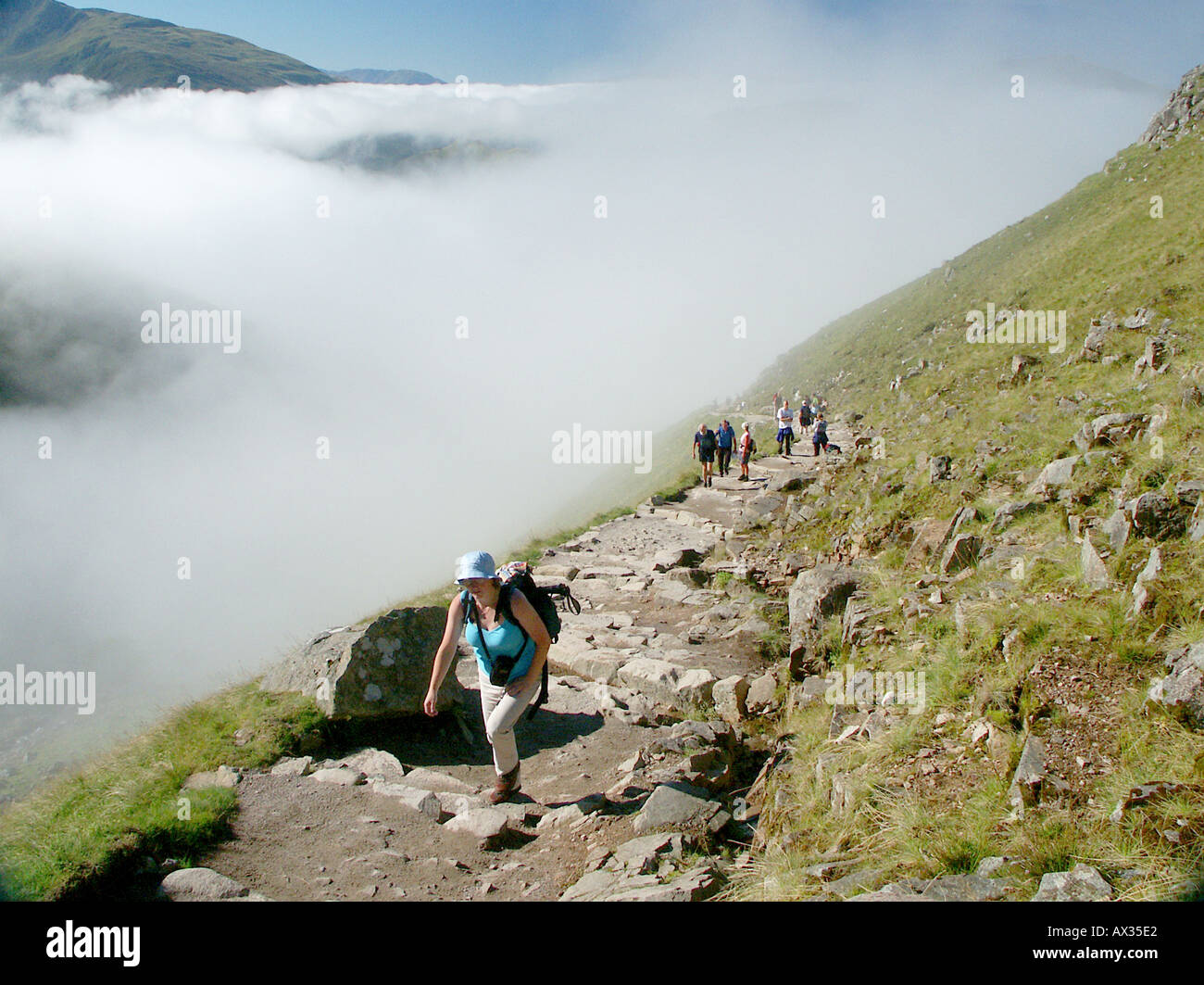 Climbing Ben Nevis Stock Photo - Alamy