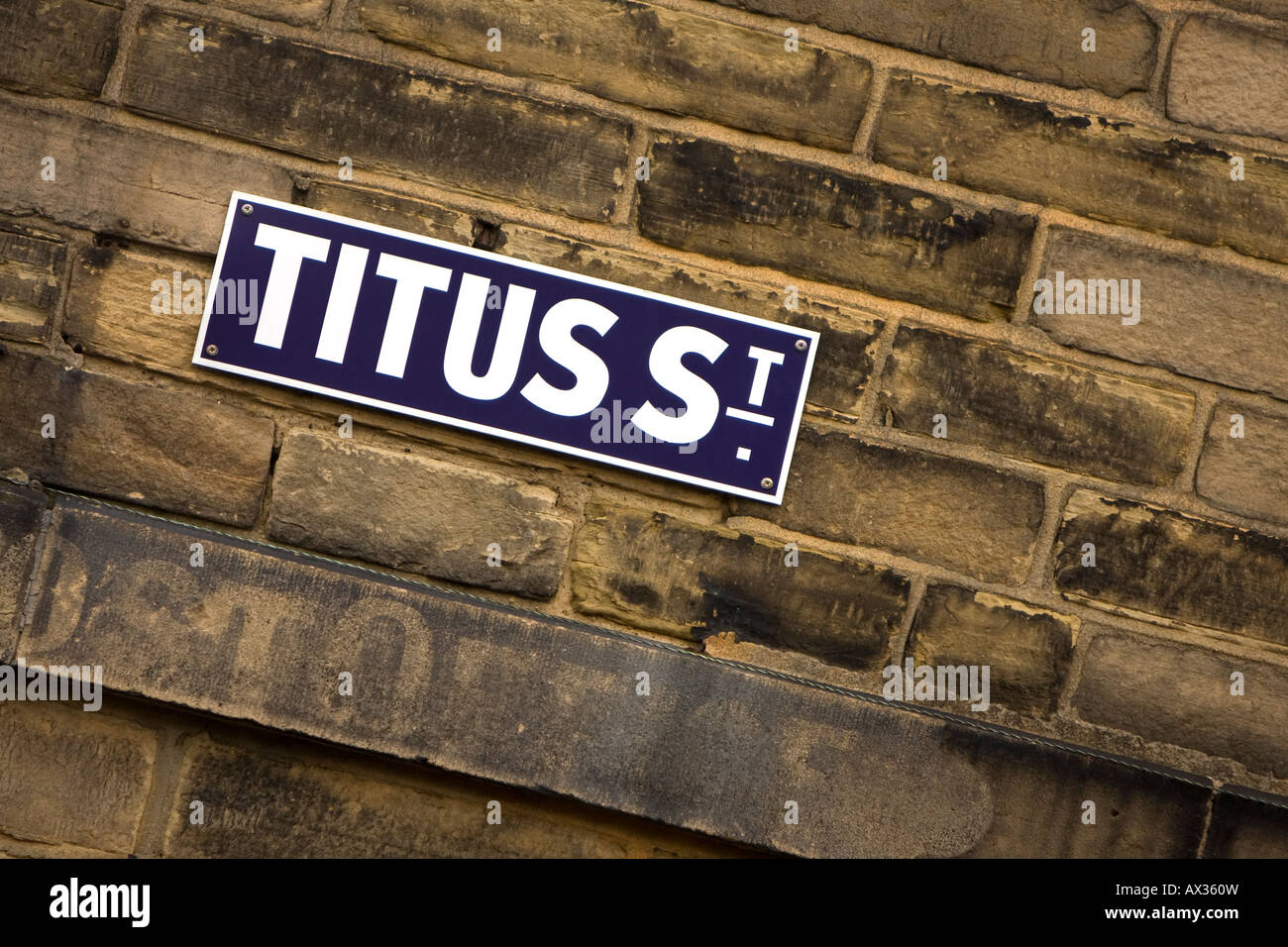 Titus Street named after Sir Titus Salt in the village of Saltaire ...