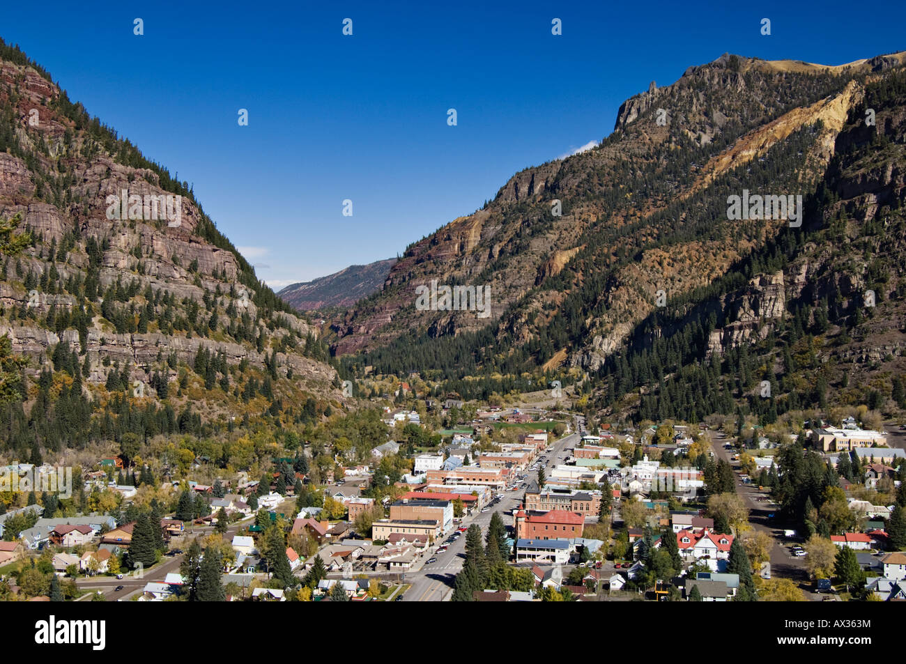 Mountain Town of Ouray Colorado Stock Photo - Alamy