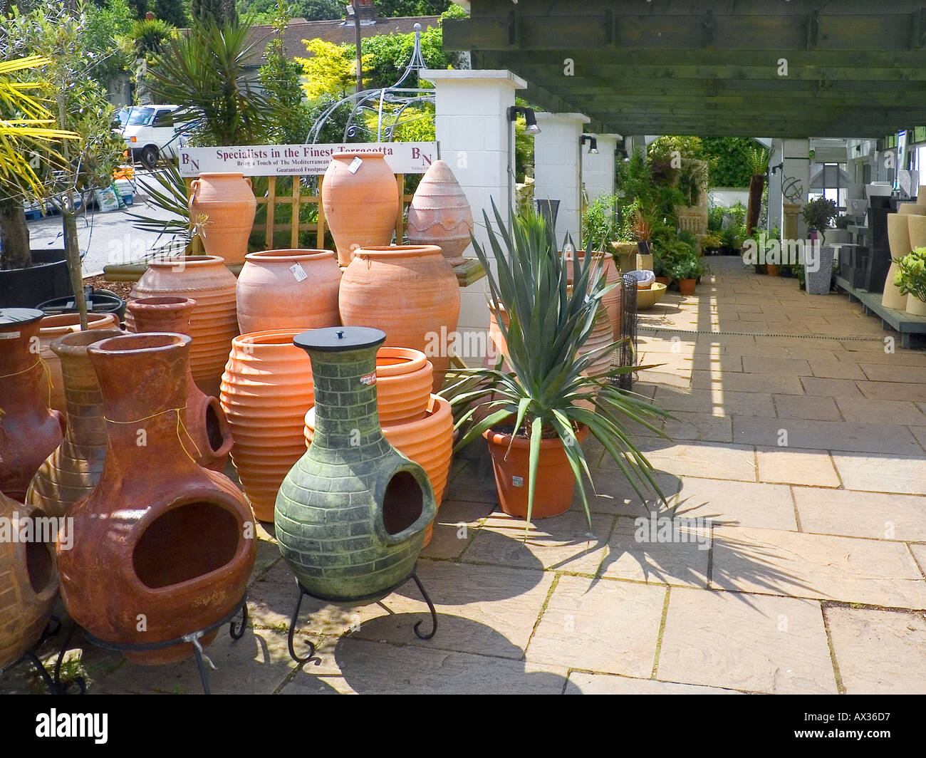 garden centre neils yard alexandra palace haringey north london Stock ...