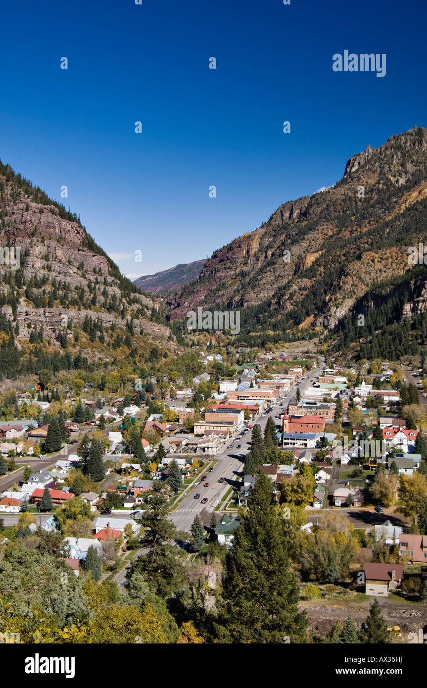 Mountain Town of Ouray Colorado Stock Photo - Alamy