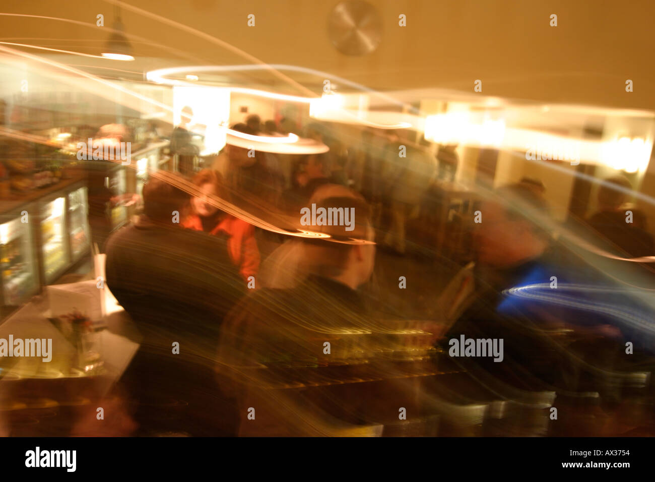 Cool Bar Scene Night Stock Photo - Alamy