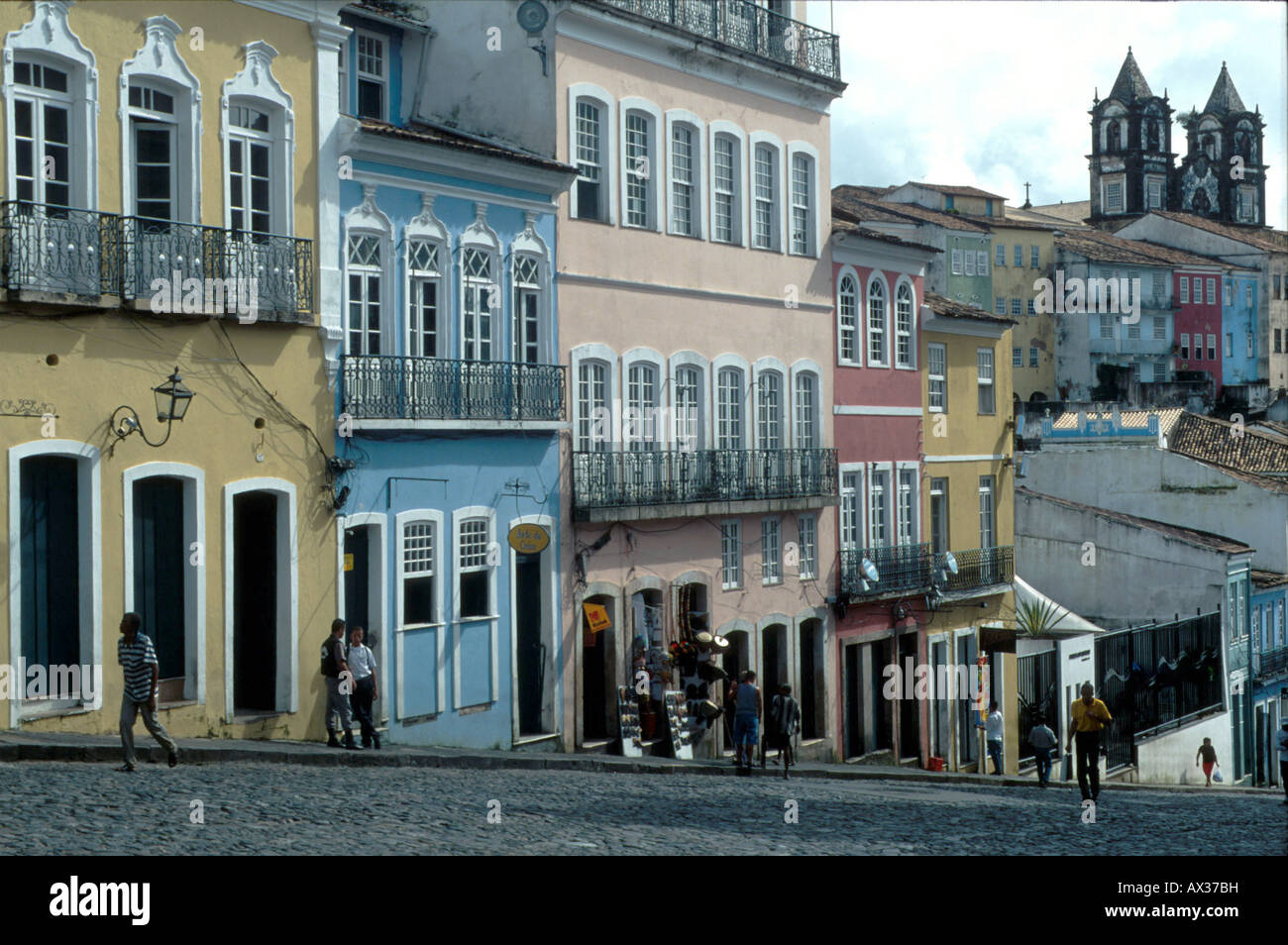 BRAZIL COLONIAL STREETS OF PELOURINHO IN SALVADOR BAHIA Photo Julio ...